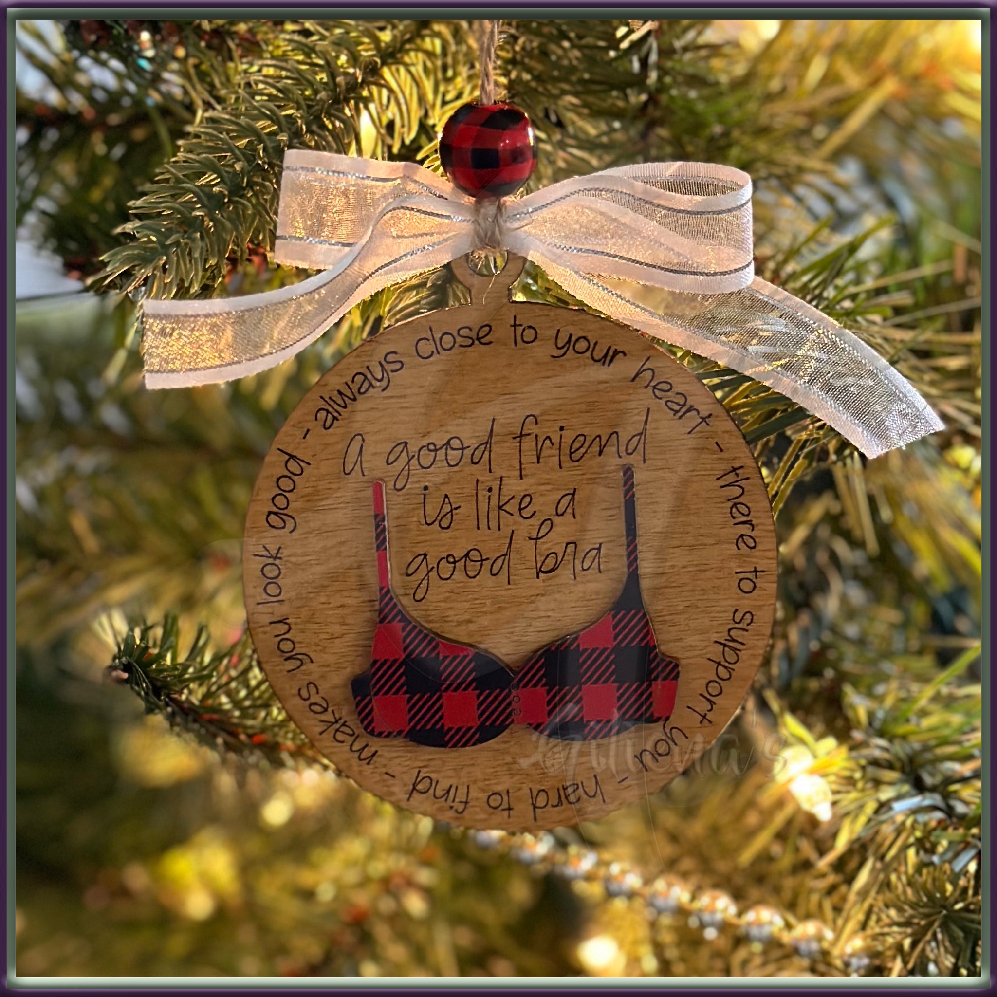 Bra Bestie Christmas Ornament – Giliena's
