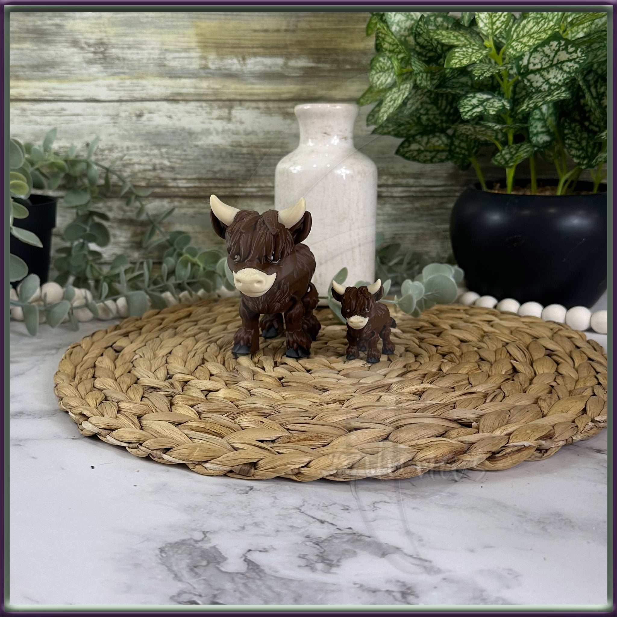 Highland Cow Articulated 3d Printed Fidget Toy – Giliena's